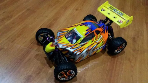 Carro elétrico 1:10 HSP Buggy XSTR Amarelo/Laranja Normal ou Brushless | SanelKit Loja Online