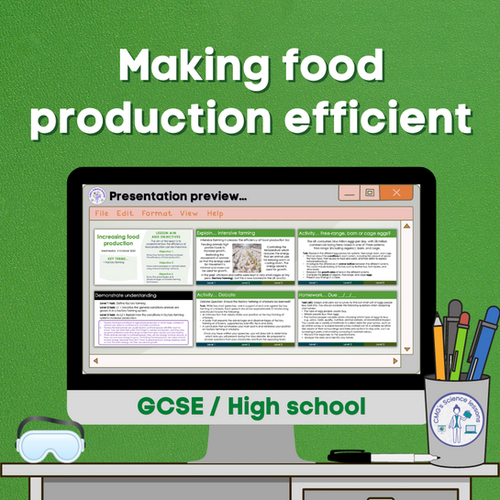 Making food production efficient | Cmgs Science Lessons