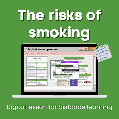 The risks of smoking Distance learning | Cmgs Science Lessons