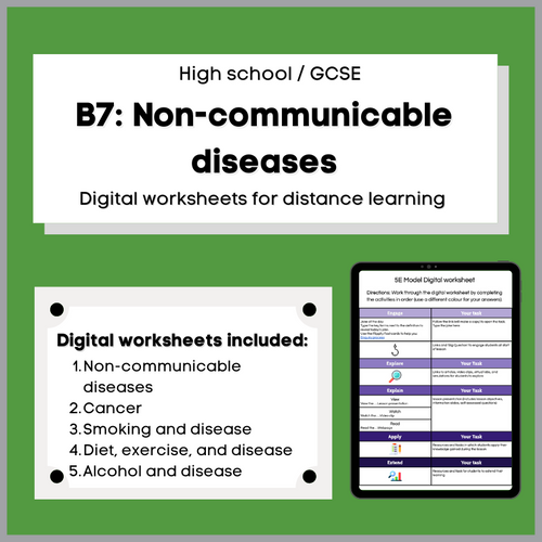 B7 Non-communicable diseases Distance learning bundle | Cmgs Science ...