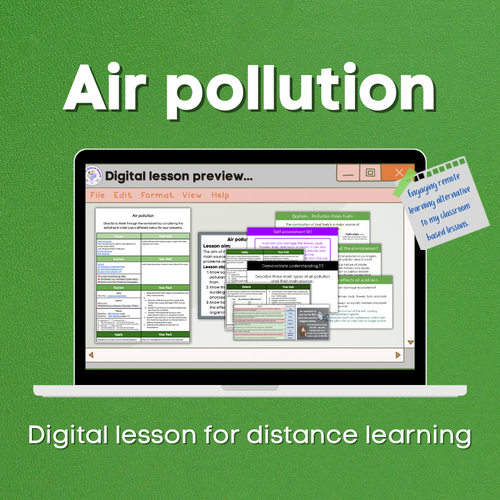 Air pollution Distance learning | Cmgs Science Lessons