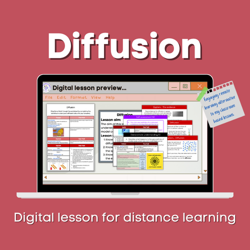 Diffusion Distance learning | Cmgs Science Lessons