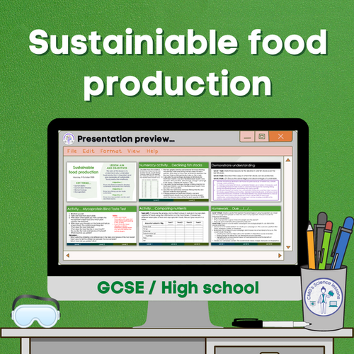 Sustainable food production | Cmgs Science Lessons