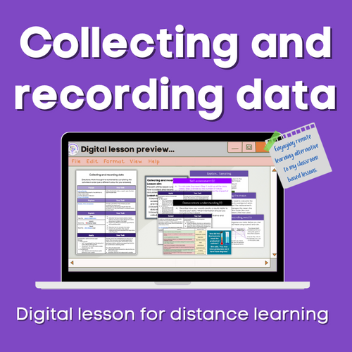 Collecting and recording data Distance learning | Cmgs Science Lessons