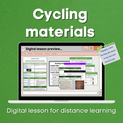 Cycling materials Distance learning | Cmgs Science Lessons