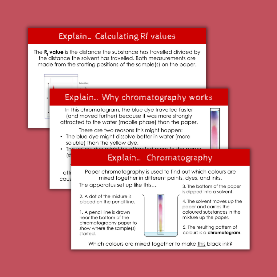 Chromatography Distance learning | Cmgs Science Lessons