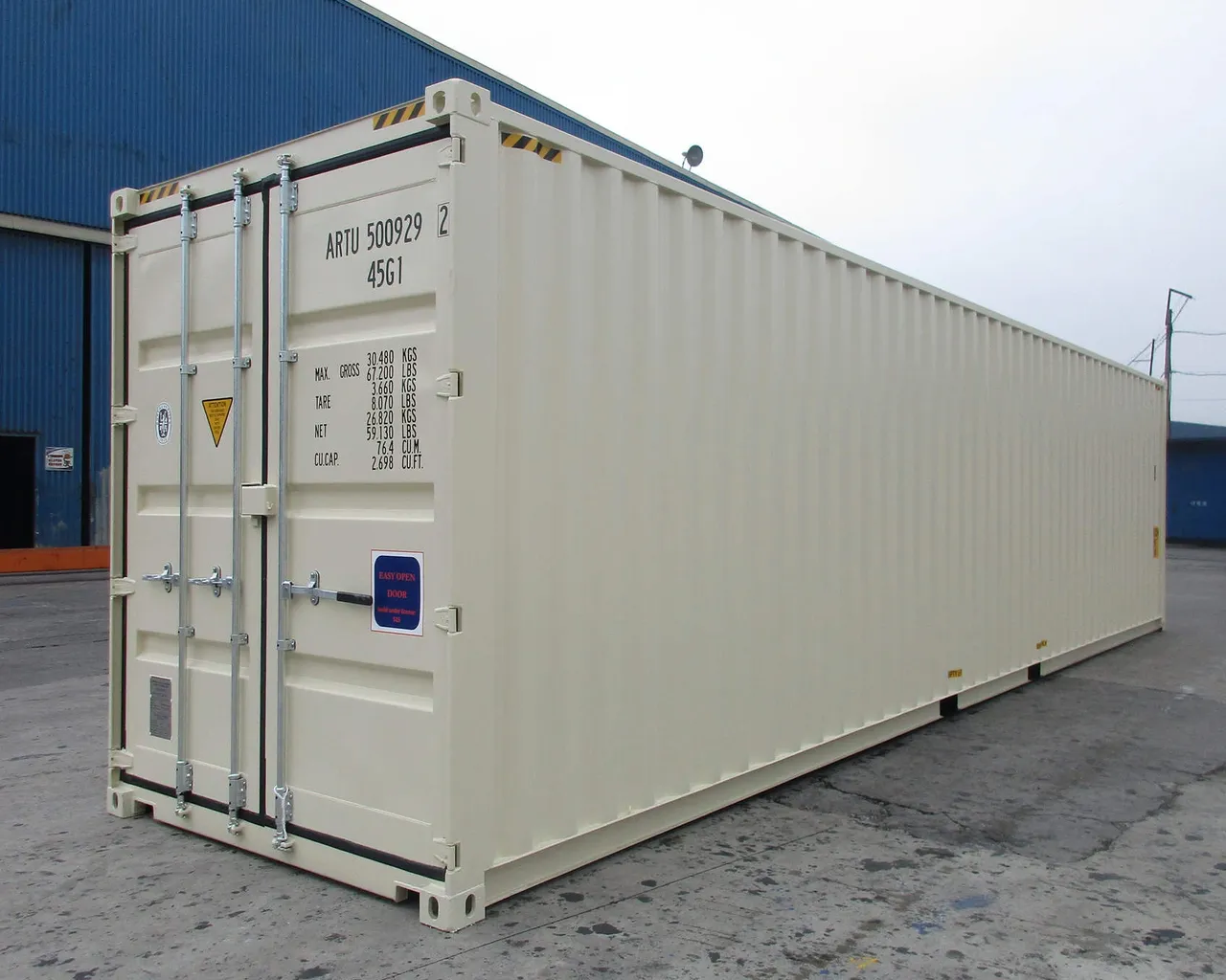 40' High Cube One Trip Shipping Container | Aro Storage Solution