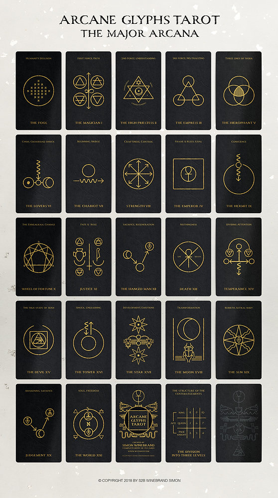 Arcane Glyphs Tarot – Major Arcana
