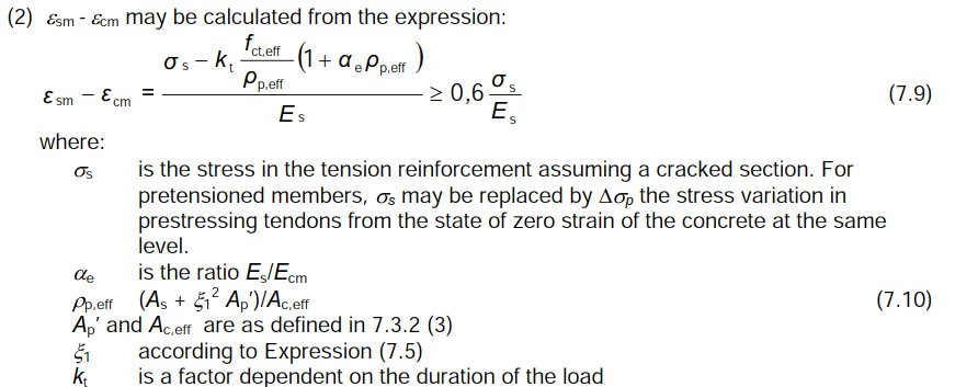 The calculation of crack widthSi Shen