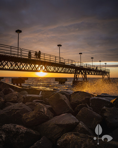 Edgewater Pier Burning Sunset | Explored Perspective