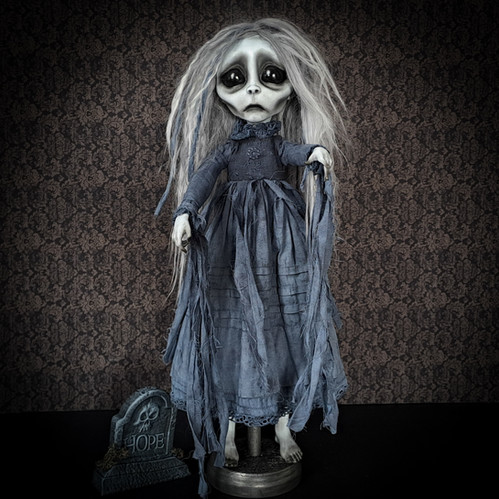 'The Death of Hope' a gothic wraith art doll sculpture | Darkly Dreaming