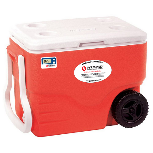CAIXA TÉRMICA 38 LITROS COM RODAS E TERMÔMETRO MÁXIMA E MÍNIMA DIGITAL ...