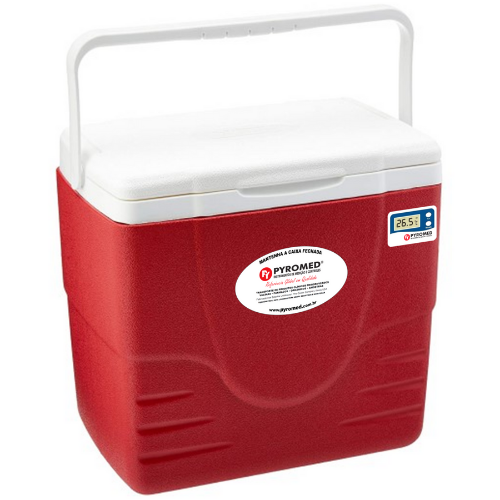 CAIXA TÉRMICA 15,1 LITROS COM TERMÔMETRO MÁXIMA E MÍNIMA DIGITAL ...