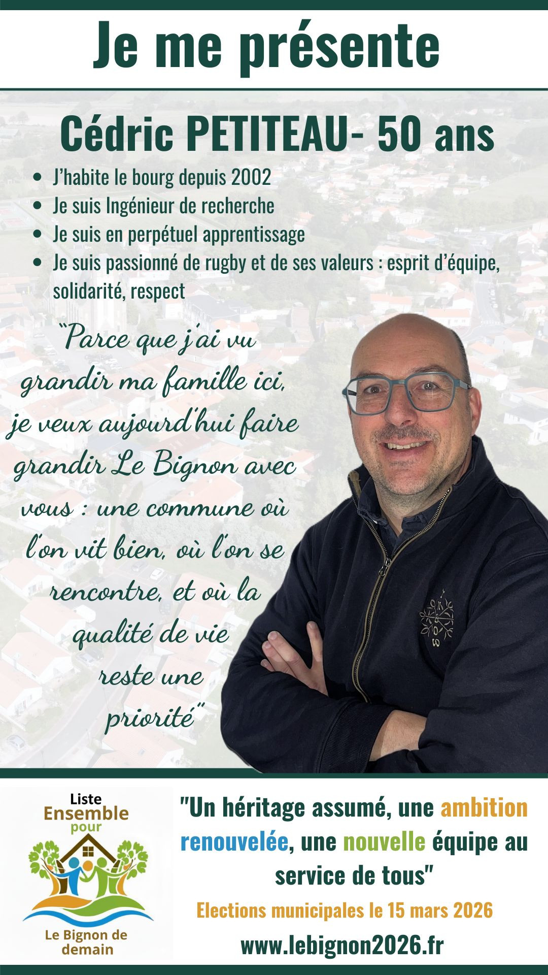 Cédric Petiteau | Ensemble pour Le Bignon de Demain
