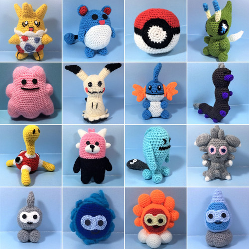 16 Pokémon Crochet Patterns - Written Crochet Patterns - Book Two ...
