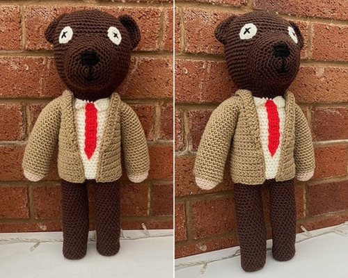 Mr Beans Teddy - Written Crochet Pattern | Teenie Crochets