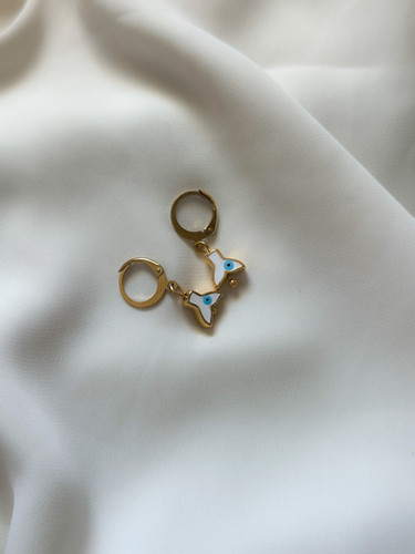 Eye mermaid tail - gold/silver | Lydia's jewels