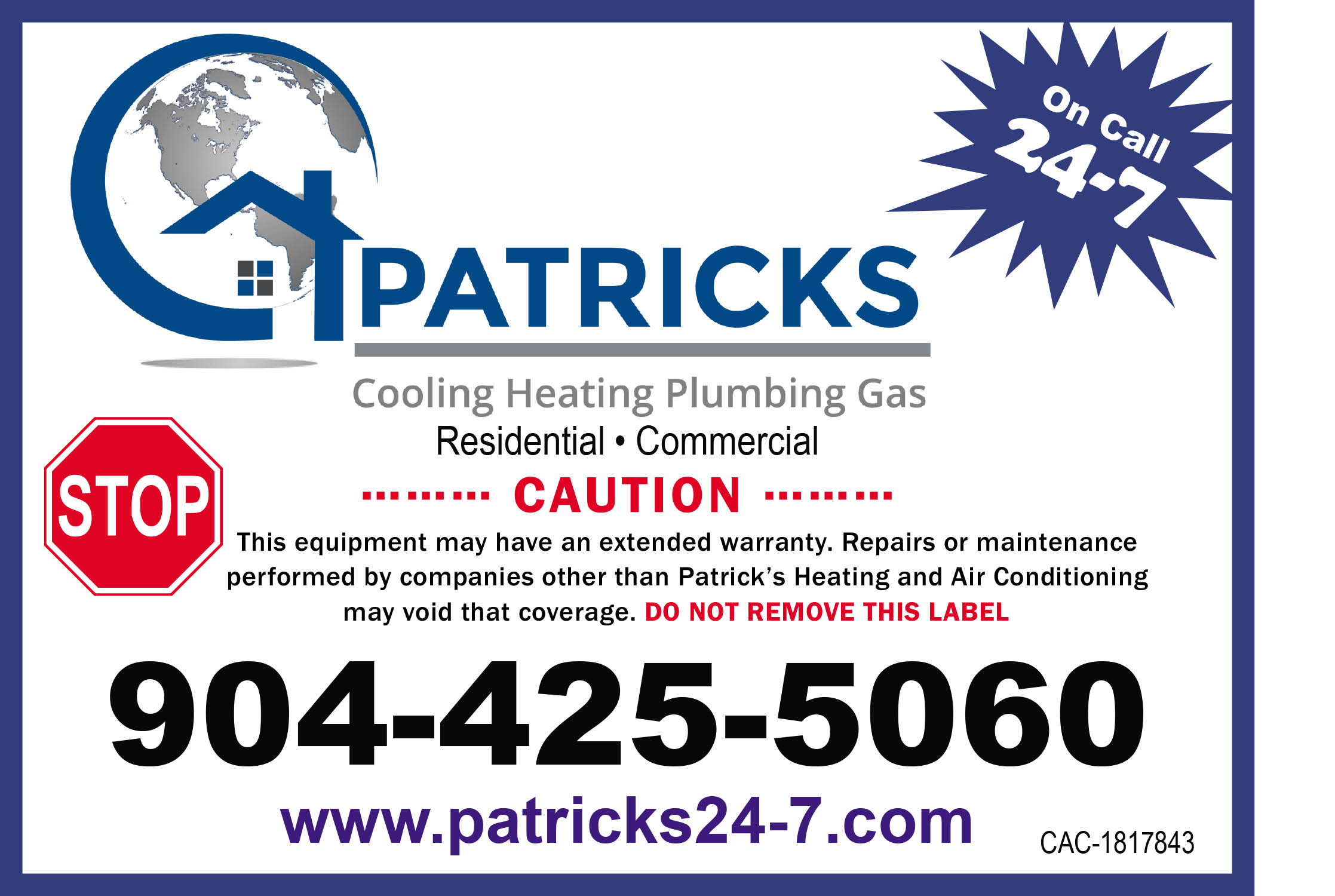 Condenser Unit Labels | Bomack Media