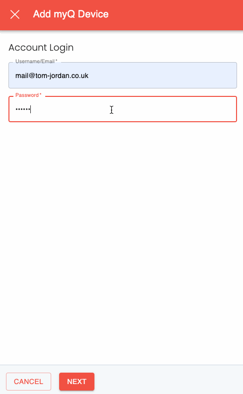 [Settings] Devices/myQ Entry Systems