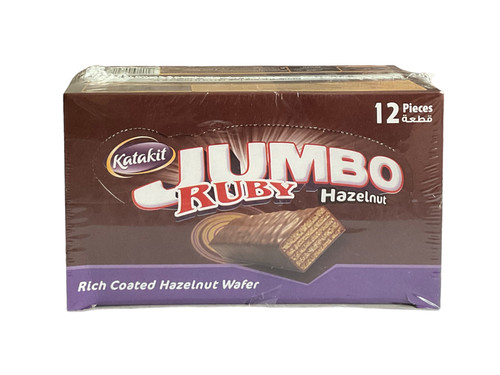 Katakit Jumbo Ruby Hazelnut Wafer 12 Pcs | Foodazon