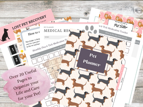 Ultimate Pet Planner Printable Bundle for Dogs Letter Sized PDF with ...