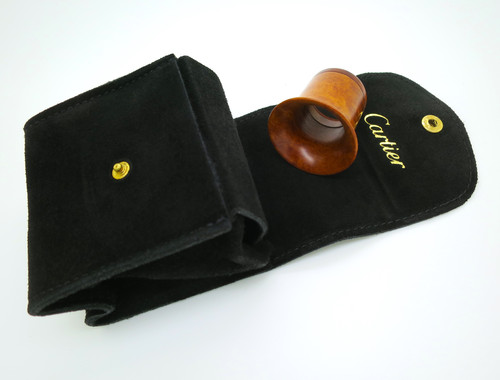 AUTHENTIC CARTIER WATCHMAKERS 10X LOUPE w POUCH + POLISH CLOTH ...