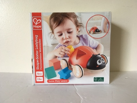 Hape Shape Sorter Ladybug UPC #6943478034969 | Hobby House Toys