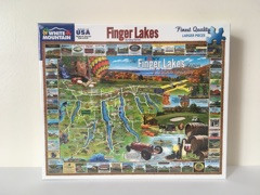 White Mountain Finger Lakes Puzzle UPC #724819258246 | Hobby House Toys