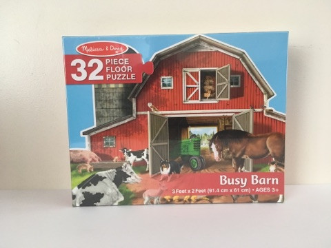Melissa & Doug Busy Barn Floor Puzzle UPC #000772029230 | Hobby House Toys