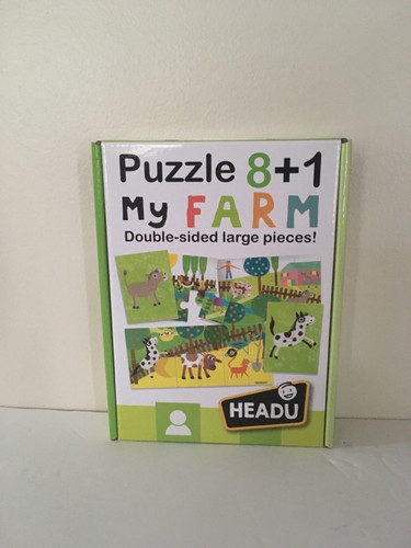Headu Puzzle 8+1 My Farm UPC #8059591420867 | Hobby House Toys
