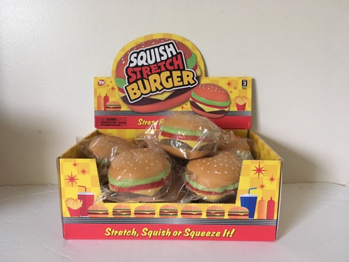 Toy Network Squish Stretch Burger | Hobby House Toys