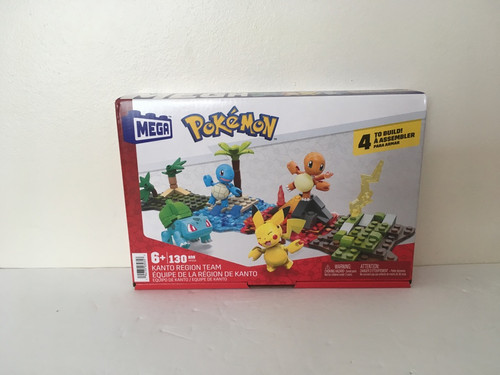 Mattel Mega Blocks Pokemon Kanto Region Team Set UPC #194735039357 ...