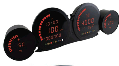 KOSO 4 PIECE LED GAUGES `14-22 FLHT FLHX FLTR | HOG WERKS CUSTOMS