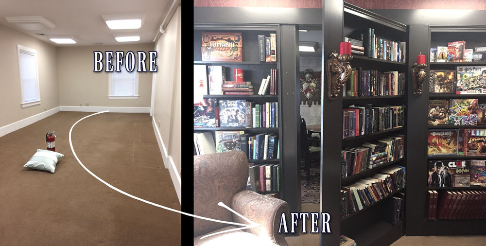 Creating a Secret Bookcase Door to a Castle Room