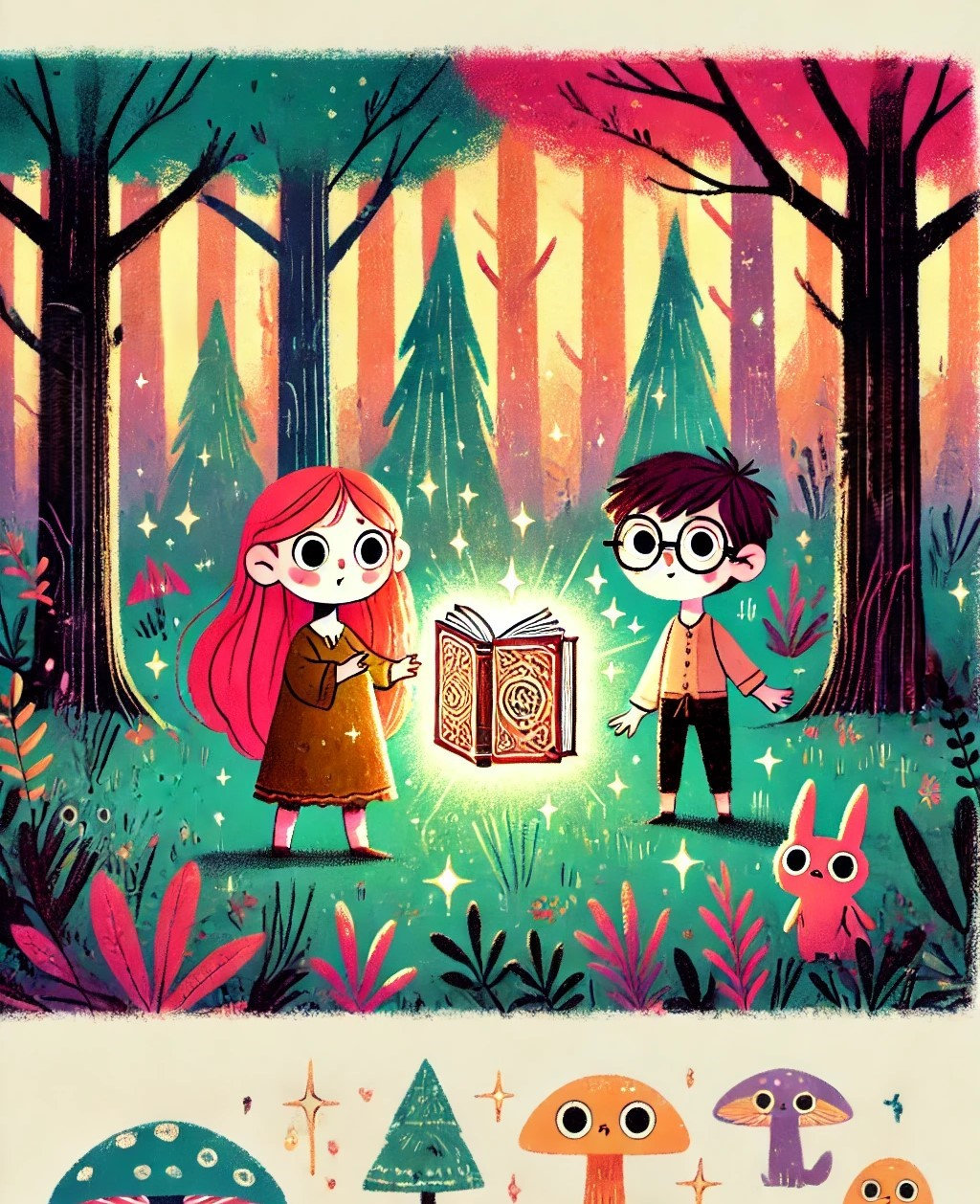 The Adventure of the Hidden Book of Spells - Shorty story by Cherry Tales