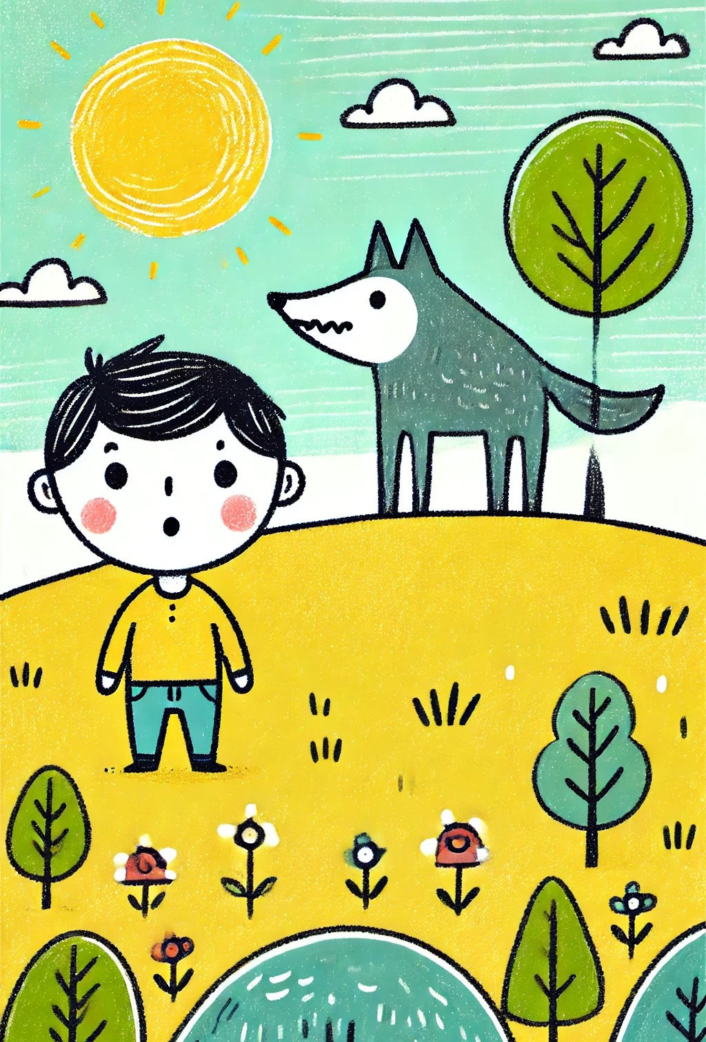 The Boy and the Wolf's Warning - Shorty story by Cherry Tales