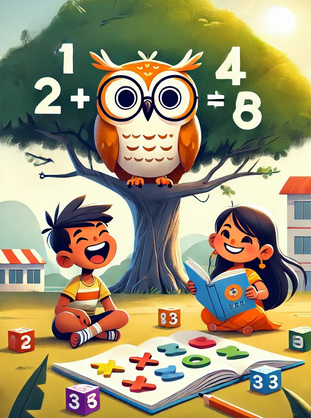 The Wise Old Owl’s Math Quest - Shorty story by Cherry Tales