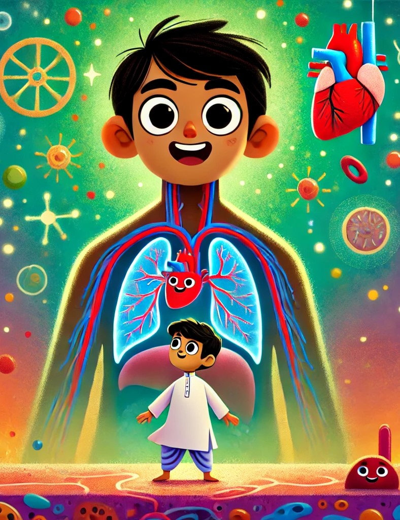 The Adventure in the Human Body - Shorty story by Cherry Tales