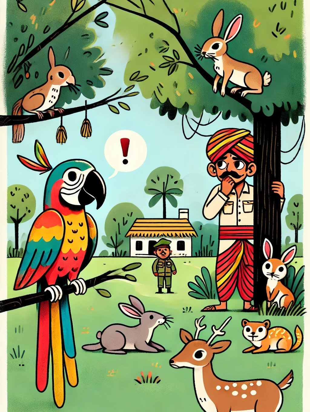 The Wise Parrot - Shorty story by Cherry Tales