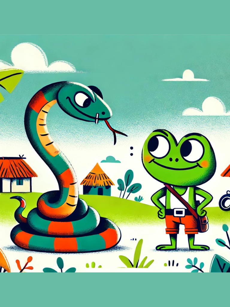 The Snake and the Frog - Shorty story by Cherry Tales