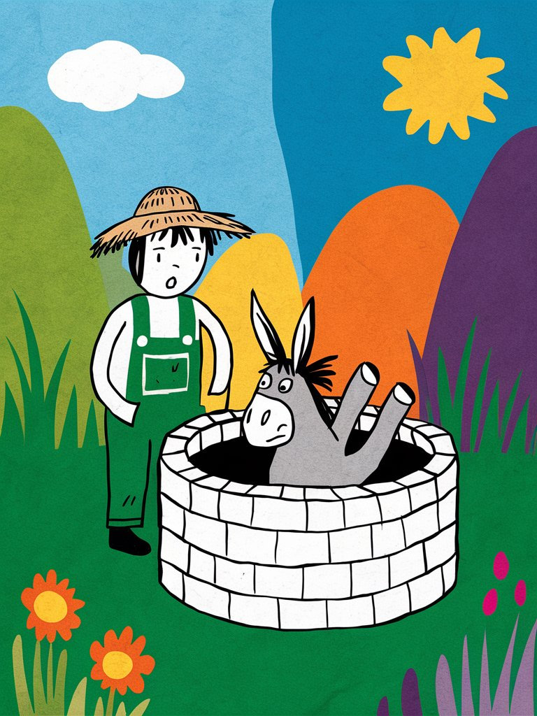 The Brave Donkey's Escape - Farmer and the Donkey - Shorty story by ...