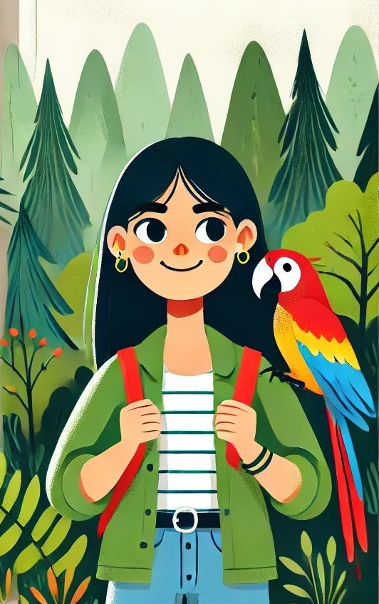 The Talking Parrot’s Quest - Shorty story by Cherry Tales