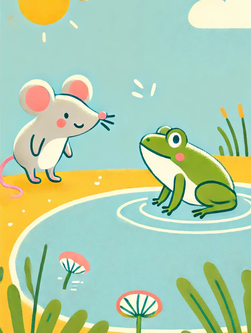 The Frog and the Mouse’s Plan - Shorty story by Cherry Tales