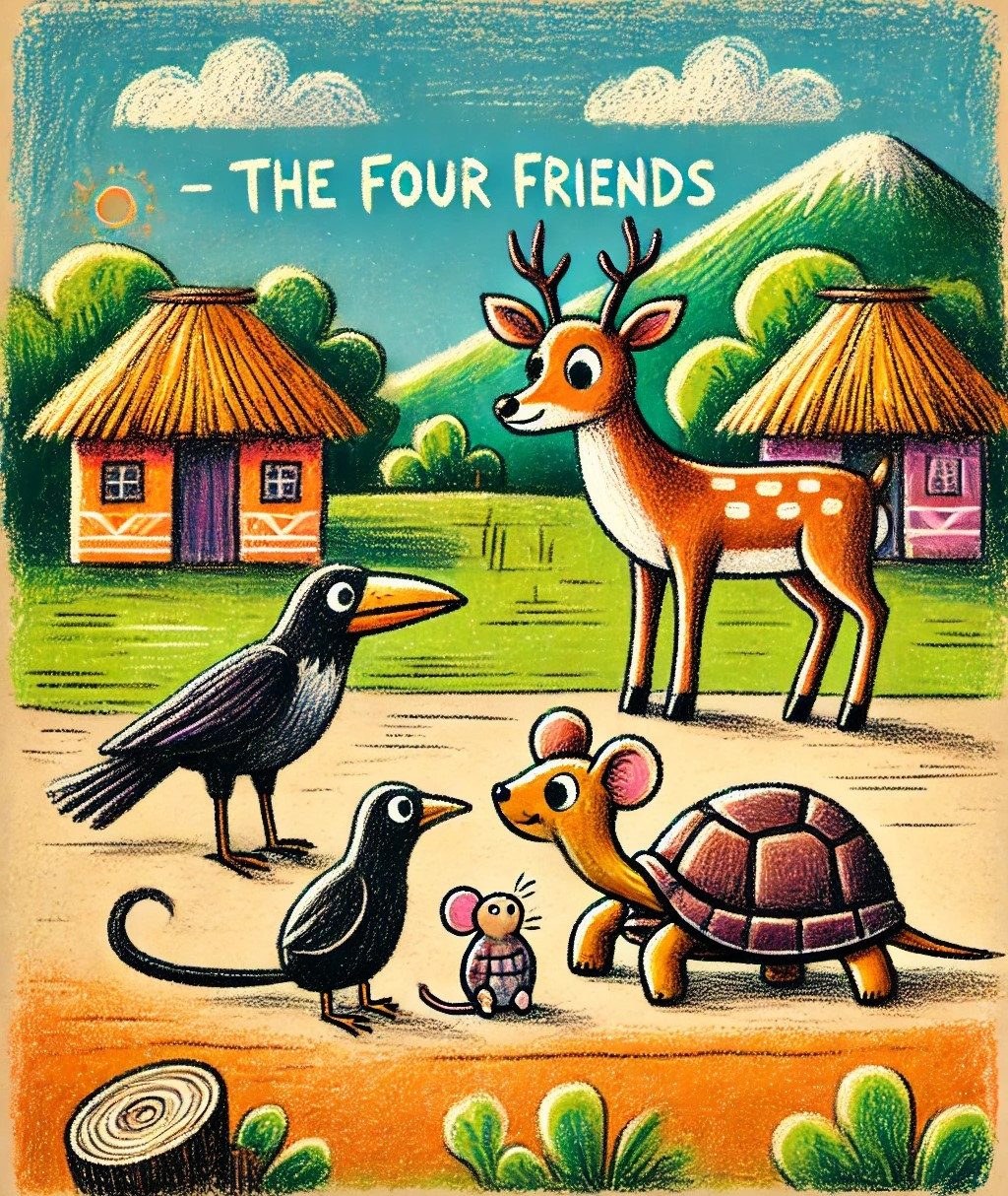 The Four Friends - Shorty story by Cherry Tales