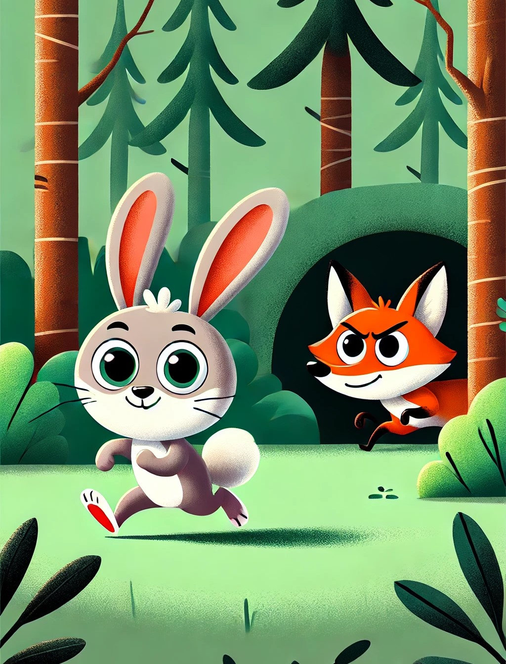 The Rabbit’s Clever Plan - Shorty story by Cherry Tales