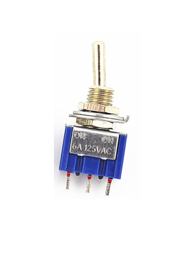 3 Pin 3 Position Mini Latching Toggle Switch AC 125V/6A 250V/3A ...