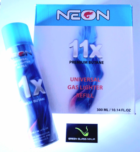 Neon 11x Premium Butane Universal Refill | Greenglassninja.com