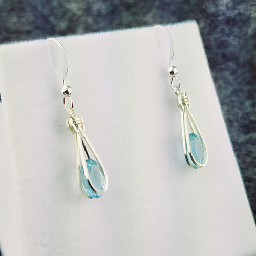 Aquamarine 9x7mm Wire Wrap French Setting | Mt Antero Treasures