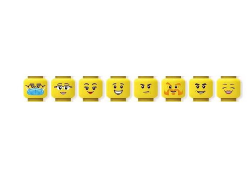 customizing Head set Yellow set B Minifigure DIY | minifigureoutlet