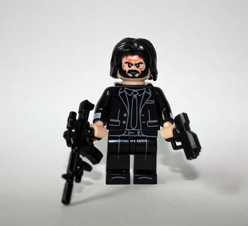 John Wick (Keanu Reeves) Action Hero Minifigure | minifigureoutlet